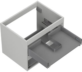 Mexen Box-A, závěsná skříňka 60 cm, 2 zásuvky, matná šedá, 91AX0-0600-470-2-62