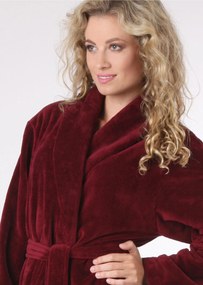 Vínový Dámský Župan Tampa - Model 21 49 3651 - M