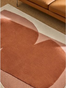 Oranžový/béžový ručně tkaný vlněný koberec 160x230 cm Kinney – MADE