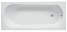 Besco Akrylátová obdélníková vana Intrica 150x75 (160x75, 170x75) Barva: Bílá, Rozměry (cm): 160x75
