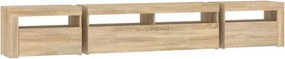 TV skříňka s LED osvětlením dub sonoma 240x35x40 cm 3152724