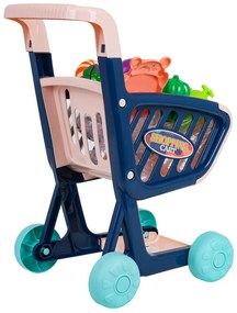 RKToys Dětský nákupní vozík s ovocem a zeleninou