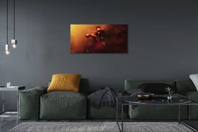 Obrazy na plátně Lidé tančí v dešti kouř 100x50 cm