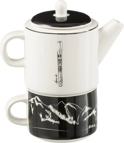 Dárková sada konvička Tea for One se šálkem Après-ski – 780ml