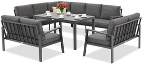 Garden Point Zakintos Comida 9 antracitový rohový zahradní set