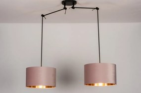 Závěsné svítidlo nad stůl Riteliotte Pink and Black Duo