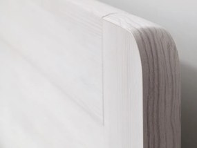 BMB Postel Marika Family oblá - imitace dřeva Dekor: Bílá, Provedení: S výklopným roštem, Rozměr: 160 x 200 cm
