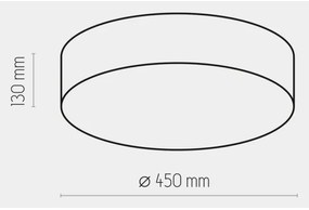 Stropní svítidlo RONDO 4xE27/15W/230V pr. 45 cm béžová