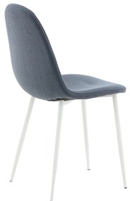 Jídelní židle Polar, 2ks, modrá, S44xD53xV87