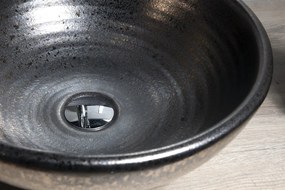 Sapho Sapho, ATTILA keramické umyvadlo, průměr 43cm, metalická měď, DK010