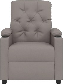 Masážní křeslo taupe textil 339120