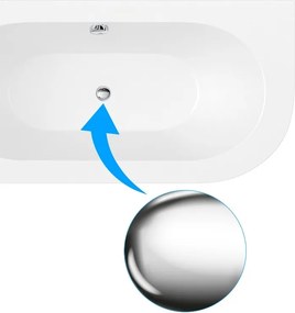 BPS-koupelny Akrylátová asymetrická vana s krycím panelem HYD-EBI140L 140x75 cm LEVÁ, bílá
