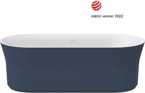Ravak Ypsilon vana volně stojící 180 x 80 cm odtok bílá modrá XC00100071
