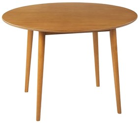 Kulatý jídelní stůl ⌀ 110 cm světlé dřevo RADAN Beliani