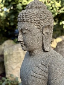 Ručně tesaná socha Buddha ze sopečného kamene 80 - 150 cm 80 cm