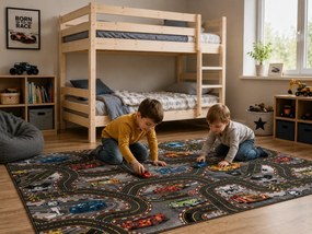 Dětský koberec CARS 2 ŠEDÝ