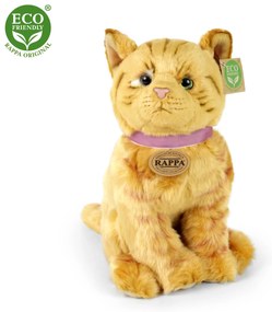 Rappa Plyšová kočka hnědá 25 cm ECO-FRIENDLY