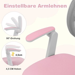Costway Dětská psací židle s 41-52 cm výškově nastavitelný sedák dětská otočná