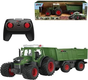 RC Traktor s valníkem / Hračka na vysílačku / 2,4 GHz / Měřítko 1:24 /