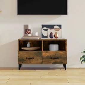 vidaXL TV skříňka 80 x 36 x 50 cm kompozitní dřevo [812594] Barva: kouřový dub