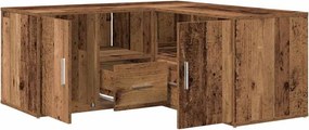 Rohová skříňka old wood 160 x 40 x 45 cm kompozitní dřevo 3307826
