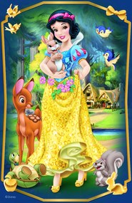 Trefl Minipuzzle Krásné princezny/Disney Princess 54dílků 4 druhy v krabičce 6x9x4cm 40ks v boxu