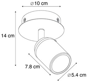 Moderní koupelnové bodové světlo ocel IP44 - Ducha