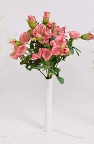 kytice z mini planých růží, 29 cm, růžová - 29 cm