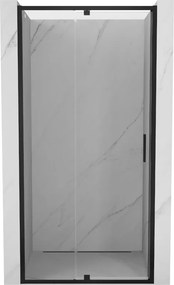 Mexen Exo, 1-křídlé dveře do otvoru 90x200 cm, 6mm čiré sklo, černý profil, 819-090-000-70-00