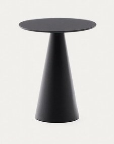 Kulatý odkládací stolek se skleněnou deskou ø 30 cm Wilshire – Kave Home