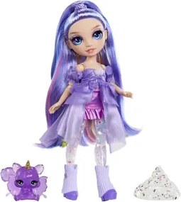 MGA Rainbow High Shimmers panenka Violet / Se třpytivým slizem / od 4
