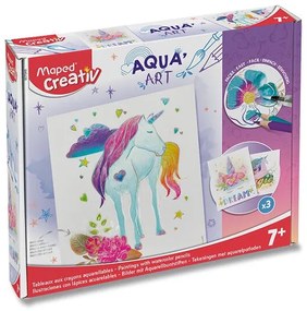 Sada Maped Creativ - akvarelové obrázky - Jednorožec