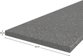 Pracovní deska, tloušťka 3,8 cm, K203PE, granit antracit
