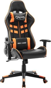 vidaXL Herní židle umělá kůže [20506] Barva: Černá a oranžová