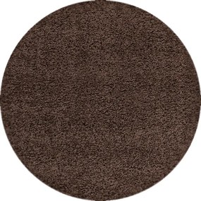 Ayyildiz koberce Kusový koberec Dream Shaggy 4000 Brown kruh ROZMĚR: 120x120 (průměr) kruh