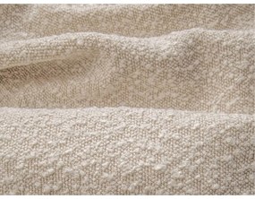 Krémová čalouněná dvoulůžková postel s úložným prostorem s roštem 180x200 cm Simon – Micadoni