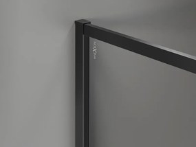 Mexen Kioto-XF sprchová stěna Walk-in s rámem 120 x 202 cm, transparentní 10 mm, černá - 800-120-104-70-00-X
