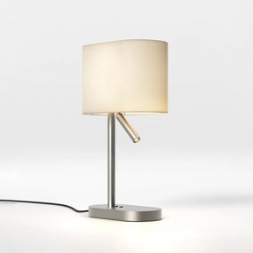 Designová stolní lampička s přídavnou lampičkou na čtení Venn Table Reader Noha: Nikl matný, Stínítko: Cementově šedé