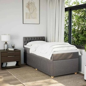 Box spring postel s matrací taupe 80x200 cm textil 3287294