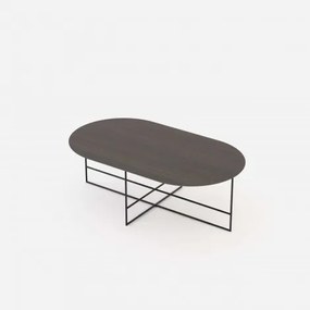 Konferenční stolek DOMKAPA L105 cm buk hnědý, černá ocel DOMKAPA 141424