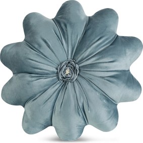 DEKORAČNÍ POLŠTÁŘ FLORES 5 Ø40 CM SVĚTLEMODRÁ