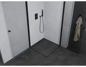 Mexen Pretoria Duo sprchový kout s otočnými dveřmi 80 x 80 cm, Průhledné, Černá - 852-080-080-70-00-02