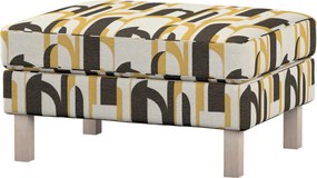 Potah na podnožku IKEA Karlstad barva vícebarevná látka pletený vzor, vzorované