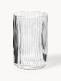 Ručně foukaná dekorativní váza's raženým vzorem Carlo, V 20 cm