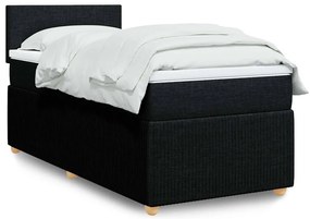 Box spring postel s matrací černá 80 x 200 cm textil 3289578