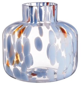 Butlers CONFETTI Váza skleněná 10 cm - sv. modrá