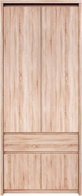 Skříň čtyřdveřová se zásuvkou Norton 88x210x55 cm Dub sonoma