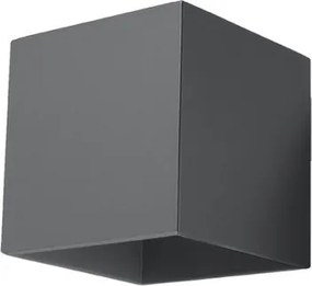 Nástěnné svítidlo SOLLUX Quad 1 G9 1x40W bez zdroje SL.0565 antracit