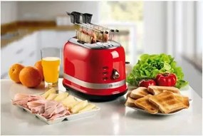 Ariete Modern Toaster červená / Sendvičovač na 2 sendviče / 815W / 6 n