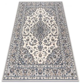 Vlněný kusový koberec NAIN 7335/51935 Klasický béžový modrý Rozměr: 160x230 cm